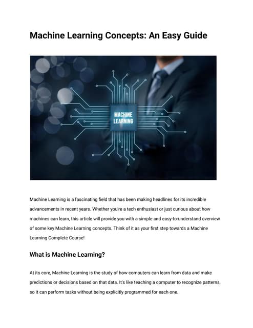 Types of Machine Learning You Must Know | PPT