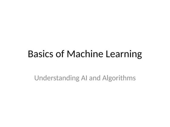 Machine_Learning definition and main conerns o it | PPT