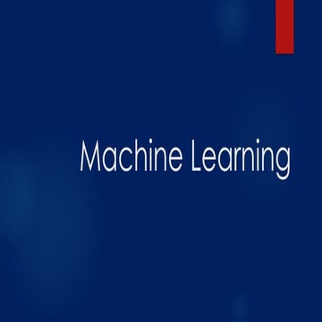 Machine Learning with more detailed work | PPTX