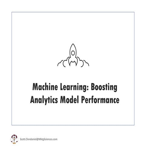 Machine Learning Data Science Boosting Predictive Analytics Model Performance Ppt