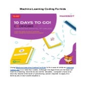 Machine learning coding for kids | PDF | Artificial Intelligence ...