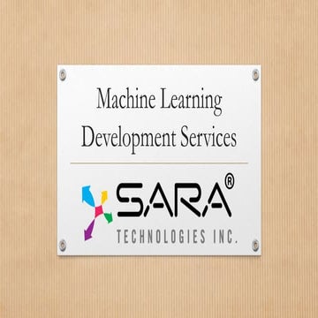 Machine learning development services | PPT