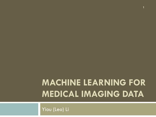 Artificial intelligence in medical image processing | PPTX