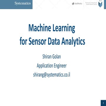 Machine Learning For Sensor Data Analytics Pdf