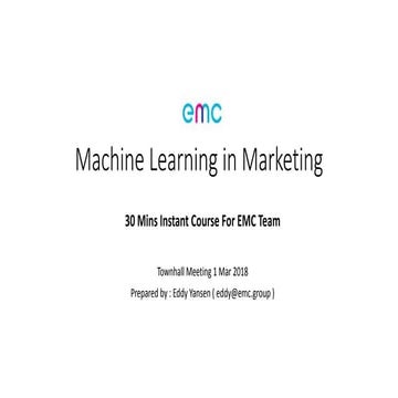 Machine learning in marketing | PPTX