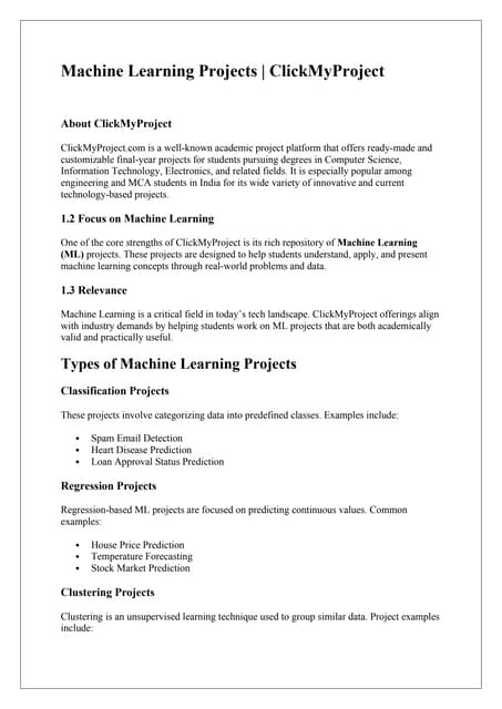 Best deep learning projects for Final Year Students | DOCX