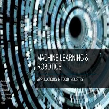 Machine learning & robotics | PPT