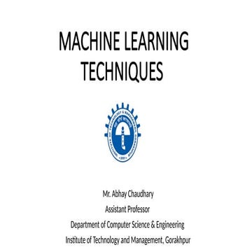 MACHINE LEARNING TECHNIQUES and basic .pptx