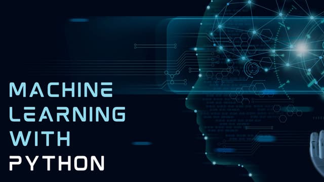 Machine Learning With Python Ppt Pptx
