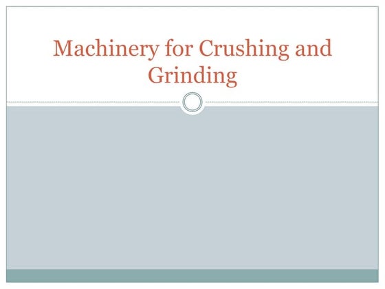 Roll crushers | PPTX