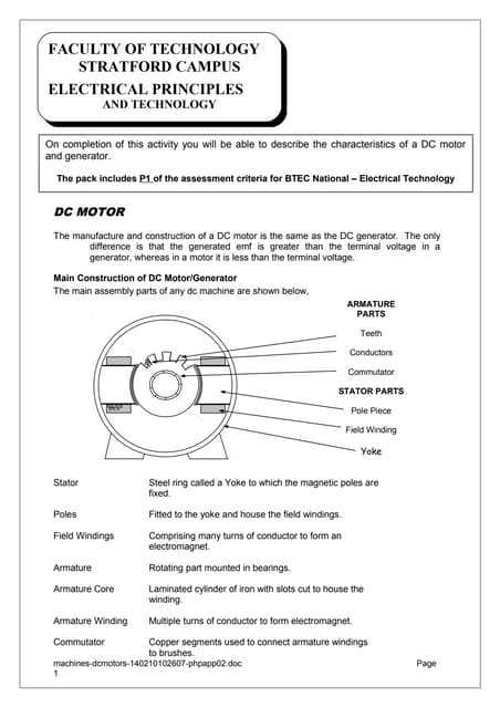 SEPARATELY EXCITED & SHUNT DC MACHINES | PPTX | Physics | Science