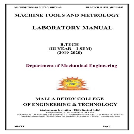 Machine Tools & Metrology Lab Manual.pdf