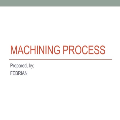 Machining Pdf