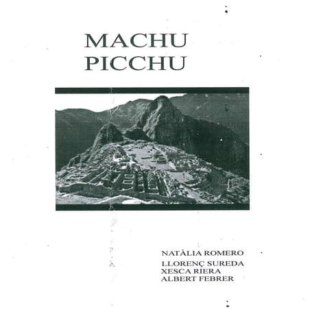 Machu Picchu | PDF
