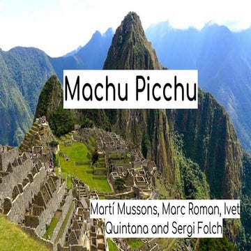 Machu picchu | PPT