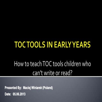 Chest of Secrets - TOC program for children who can't write or read | PPT