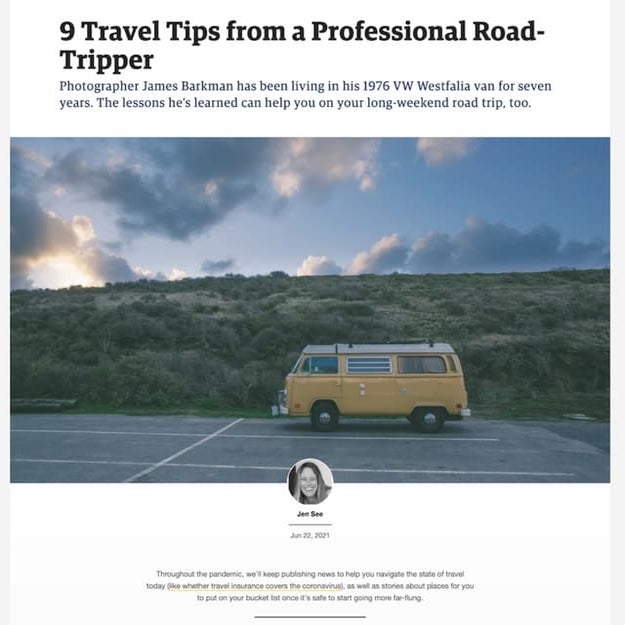 9 Travel tips from a Professional Road Tripper | PDF