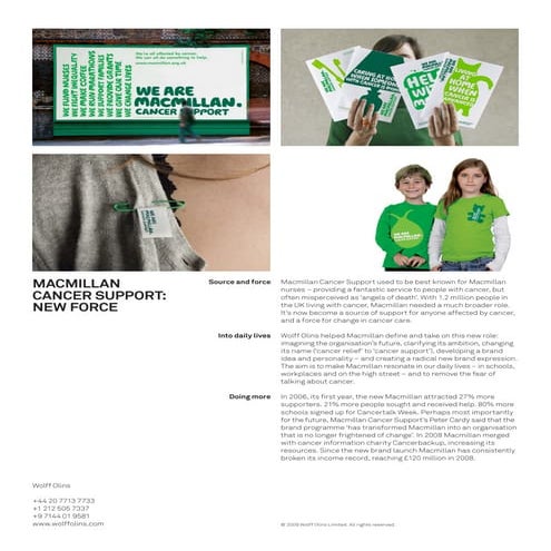 Macmillan Cancer Support Case Study | PDF