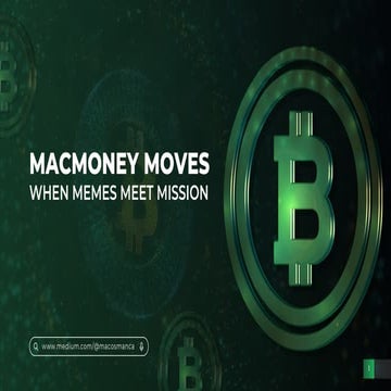 Mac Osman’s MacMoney: A Meme Coin With a Mission | PDF