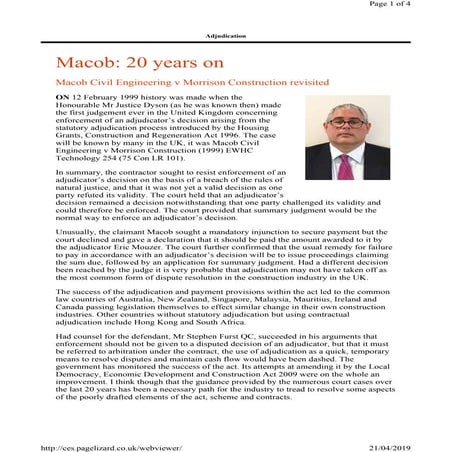 MACOB - 20 years on | PDF