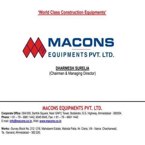 Macons Company Presentation | PDF