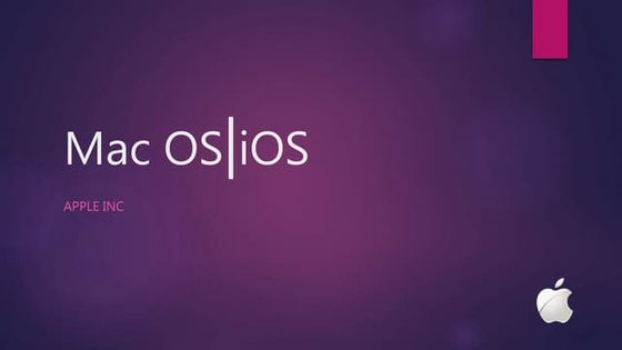 Mac OS Presentation | PPT