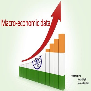 Macro economic data trends in the Indian economy, GDP of India | PDF