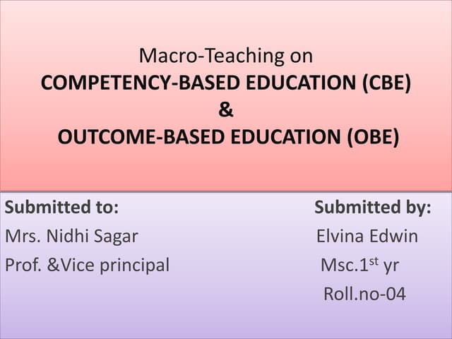 COMPETENCY BASED EDUCATION AND OUTCOME BASED EDUCATION.pptx