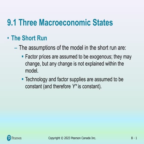 Macro Chapter 8-10 Real GDP and the Price Level in the Short Run | PDF