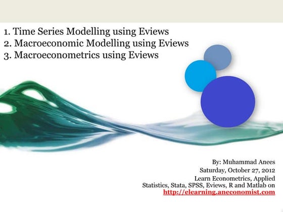 Econometrics Matlab Stata Eviews Spss Ppt