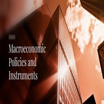 MACROECONOMIC POLICIES AND INSTRUMENTS OVERVIEW | PPTX