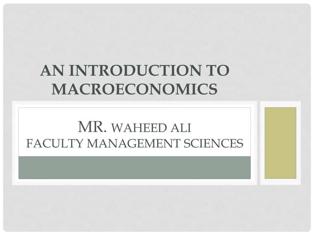Chapter 1 slide.pptx macro-economic basic | PPTX