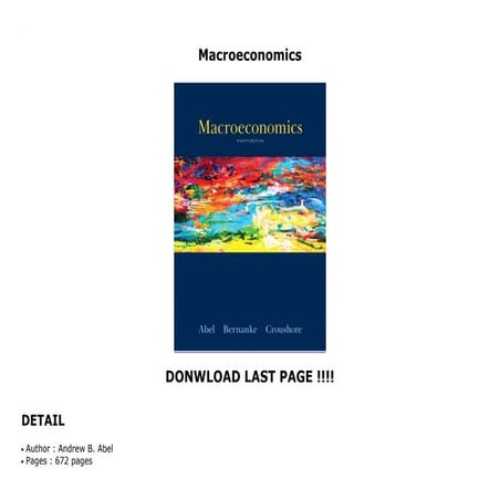 Macroeconomics | PDF