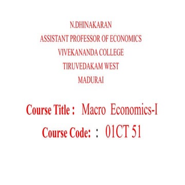 Macro economics | PPT