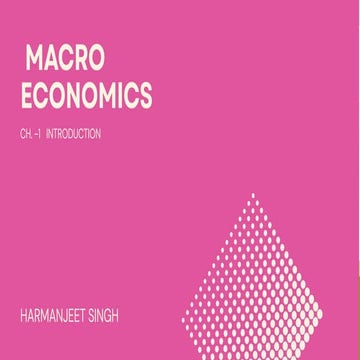 Macro Economics, Introduction, ppt.pdf. | PDF