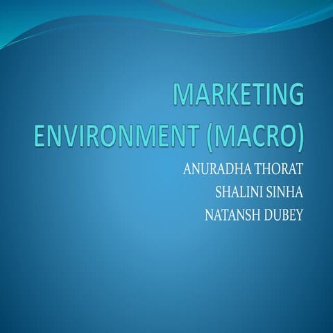 Marketing environment(macro) | PPTX