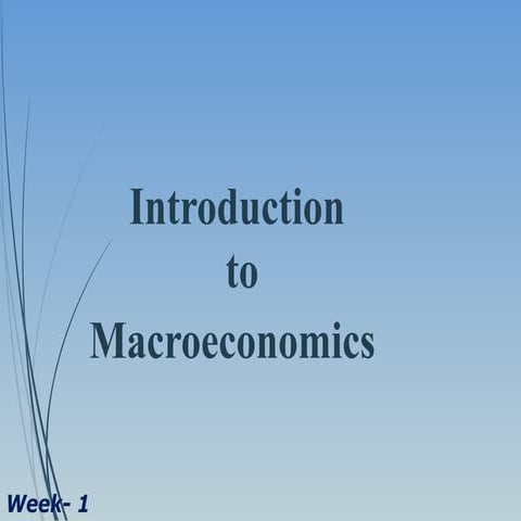 introduction to macroeconomics theory... | PPTX