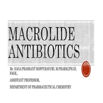 Macrolides | PPT