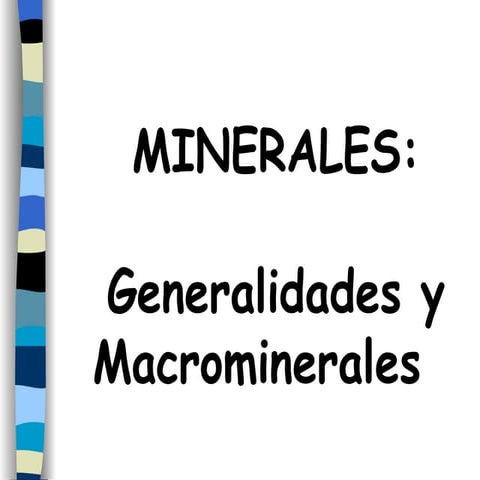 Macrominerales clase 2008. | PPT