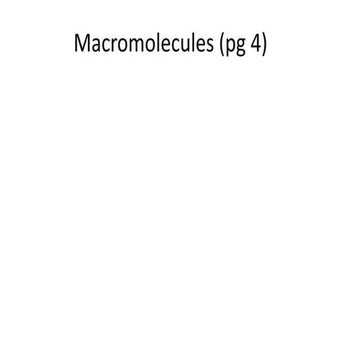 Macromolecules | PPTX