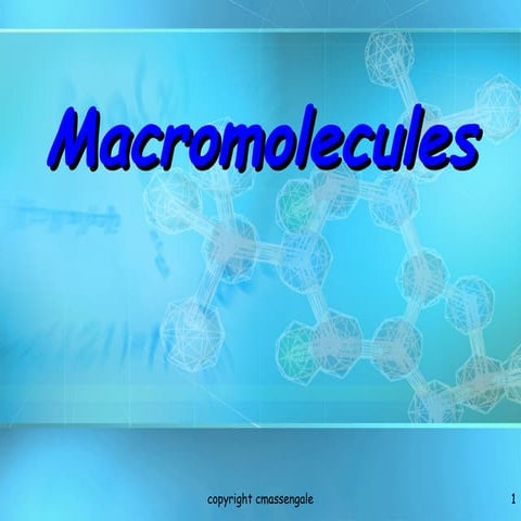3 - Chemical Composition of the Cell - Part 2 | PDF