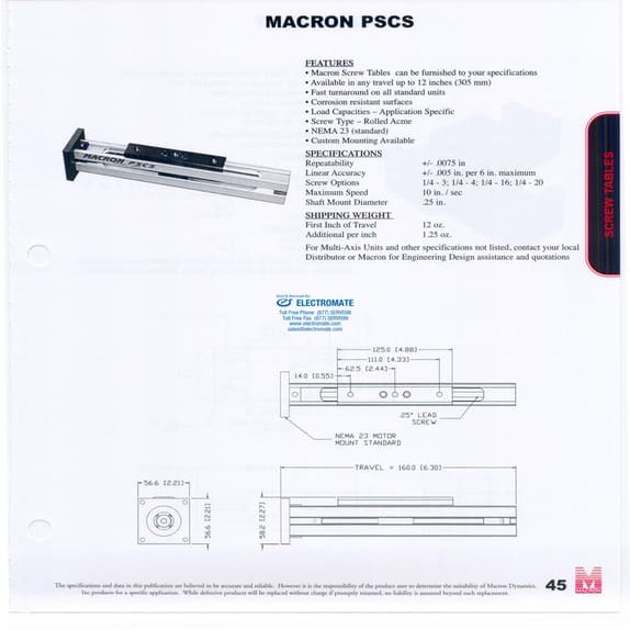Macron pscs specsheet | PDF | Technology & Computing