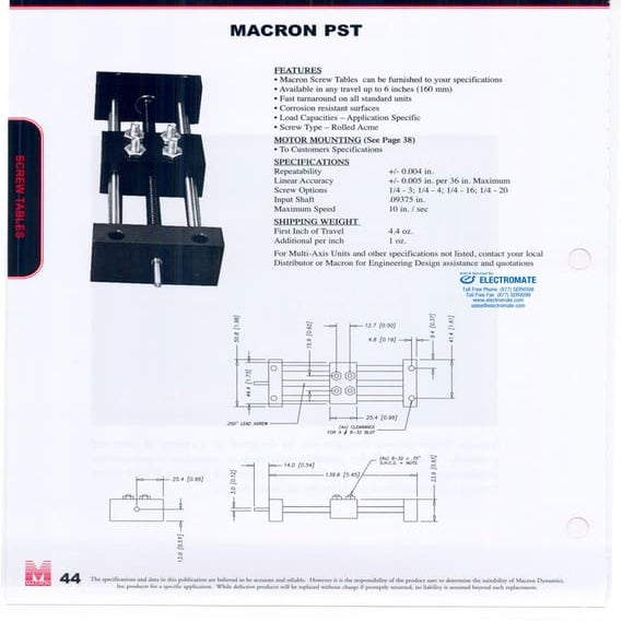 Macron 14 specsheet | PDF