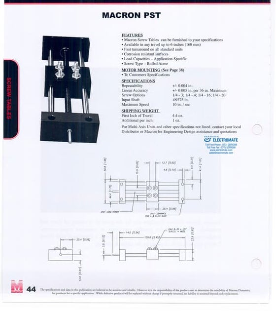 Macron 14 specsheet | PDF