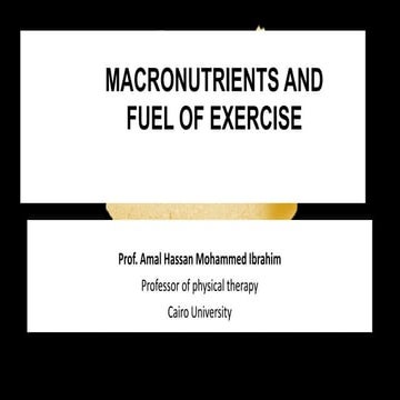 Macronutrients and fuel | PPT