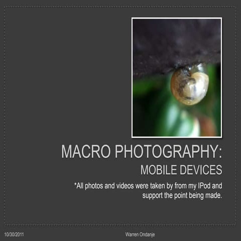 Macro photography | PPTX