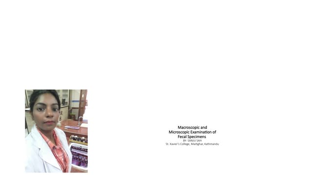 Concentration Techniques for stool examination .pptx | Digestive Disorders | Diseases and Conditions