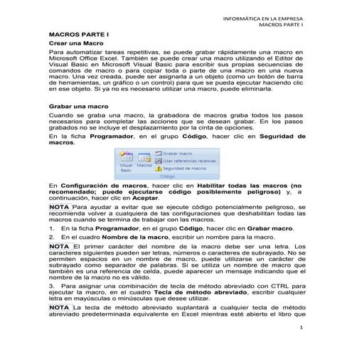 Macros parte i | PDF | Programming Languages | Computing