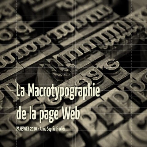 La Macrotypographie de la page Web | PDF