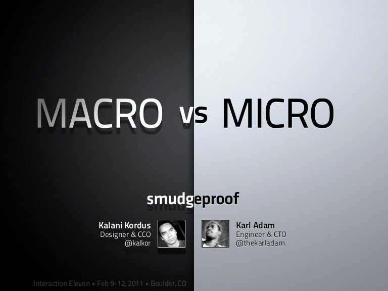 Macro vs micro (slideshare)